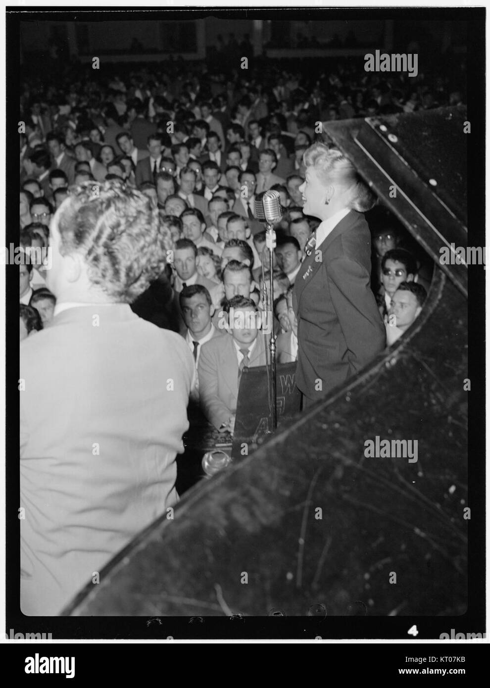This portrait of June Christy, an American jazz singer, captures her ...