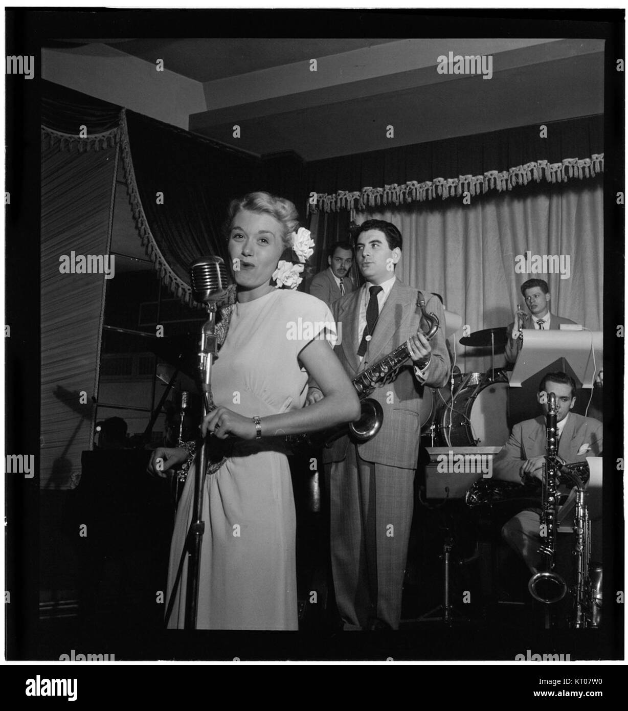 This portrait features jazz musicians June Christy, Georgie Auld, and ...