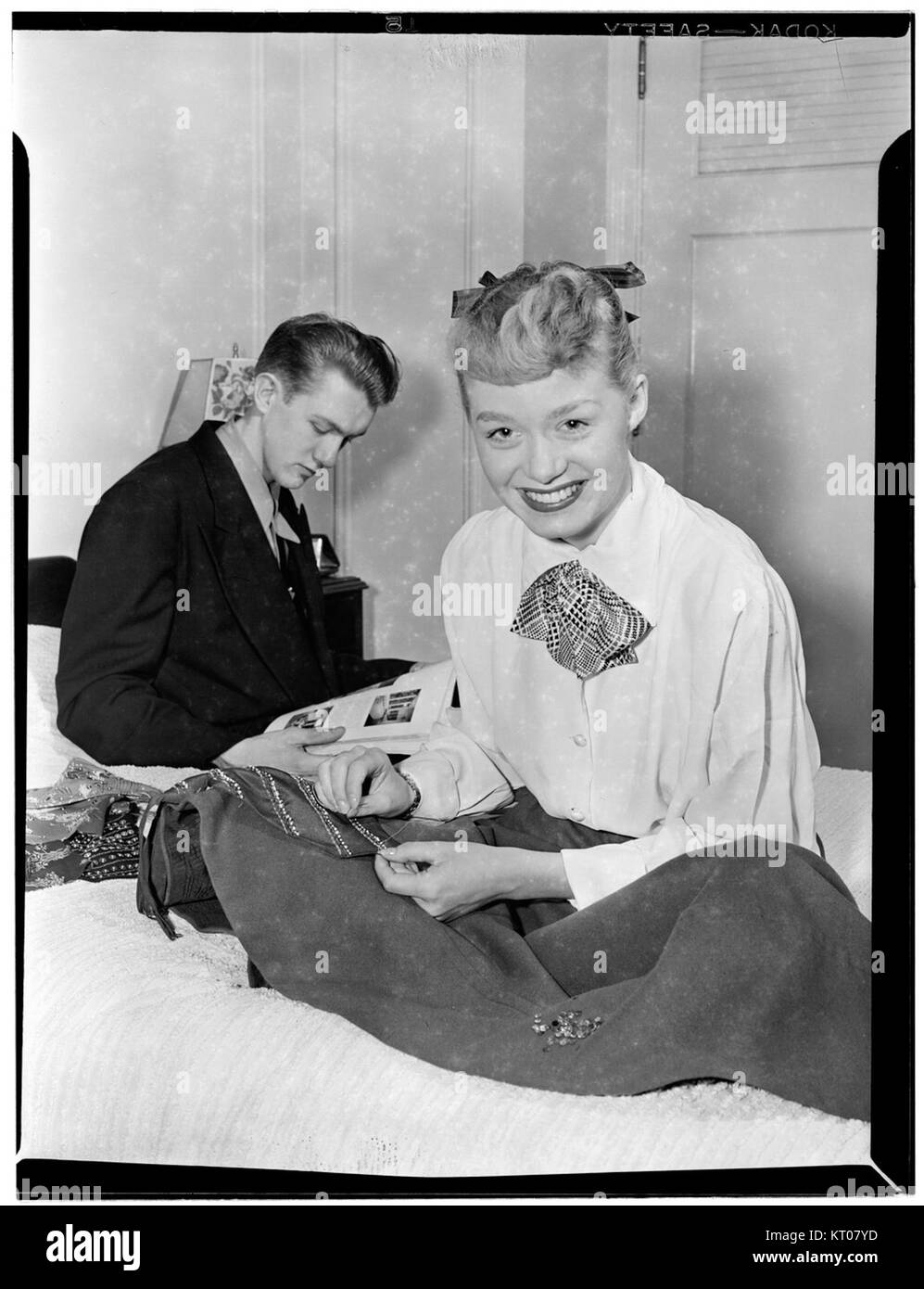 This portrait features jazz singer June Christy and saxophonist Bob ...