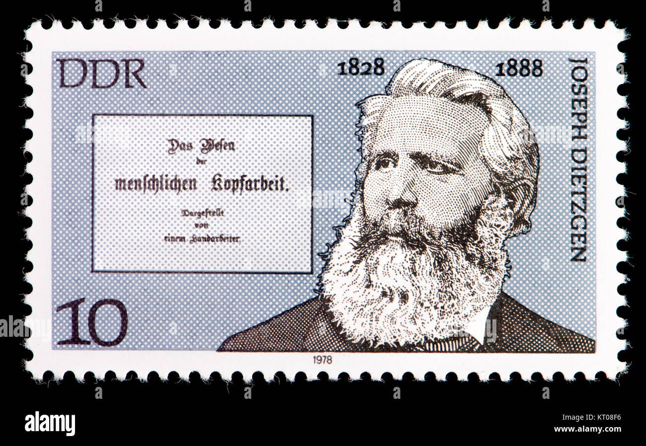 East German (DDR) postage stamp (1978): Peter Josef Dietzgen (1828 ...