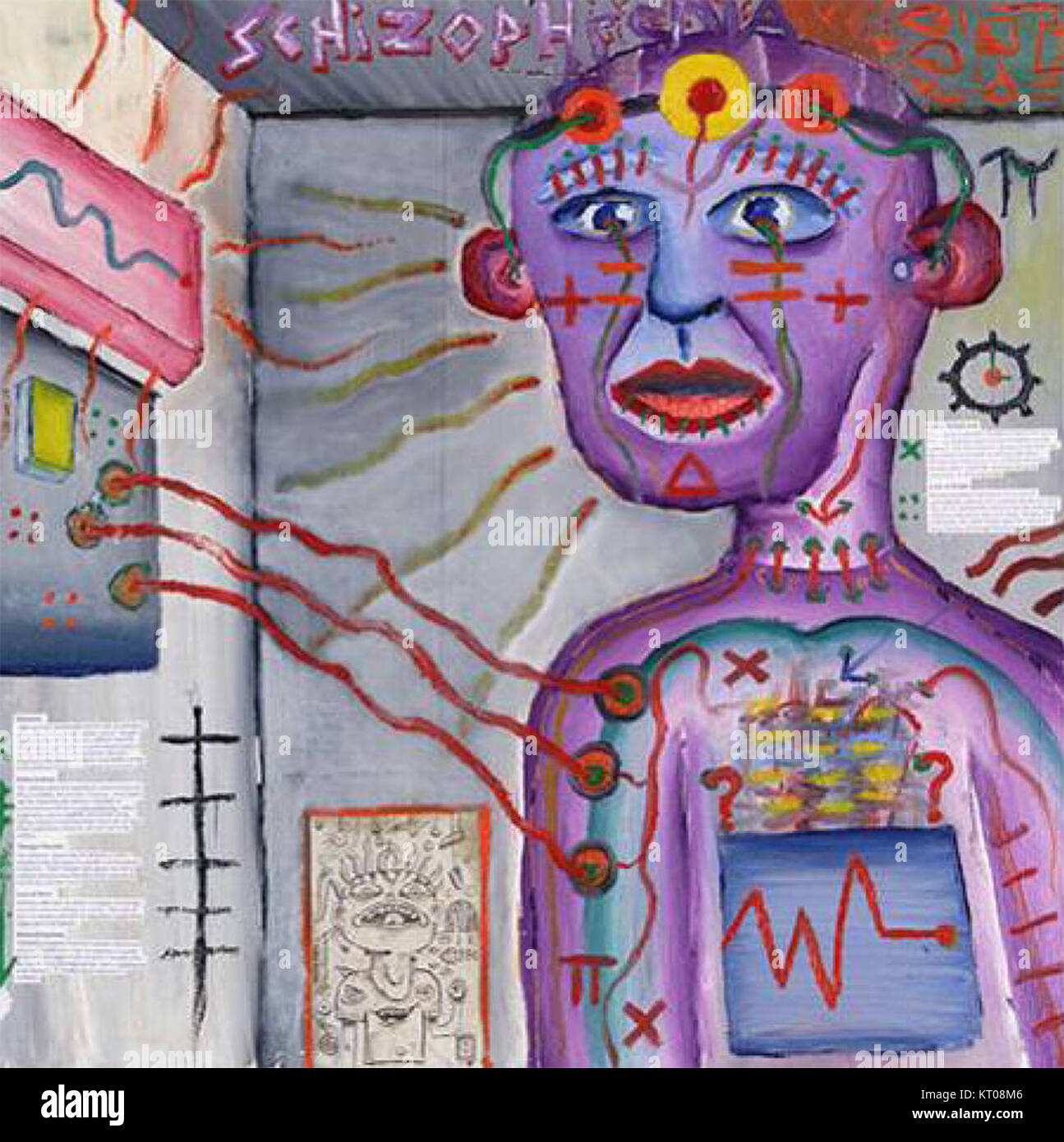 This artistic representation illustrates the experience of living with ...