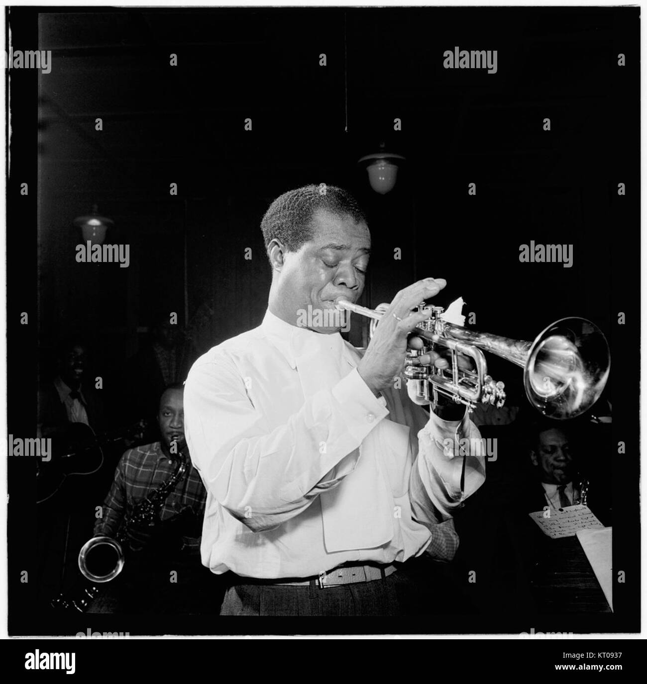 This portrait of Louis Armstrong, taken at Carnegie Hall in New York ...