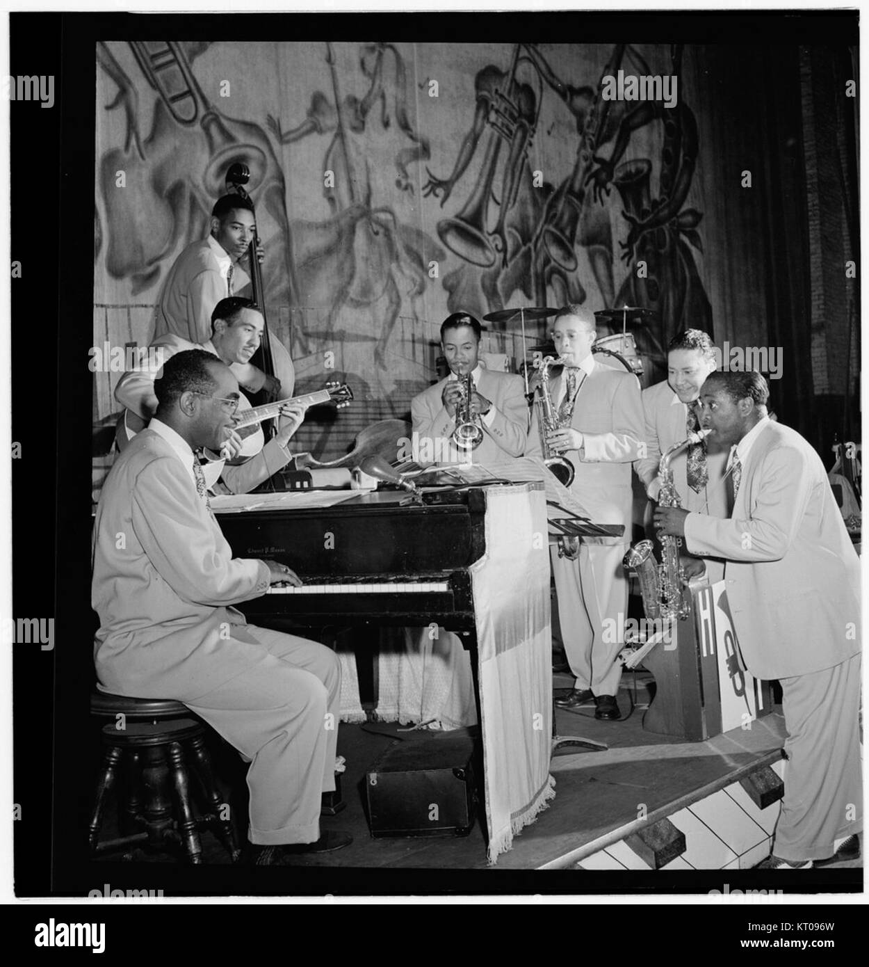 This portrait depicts Louis Jordan, an influential American musician ...