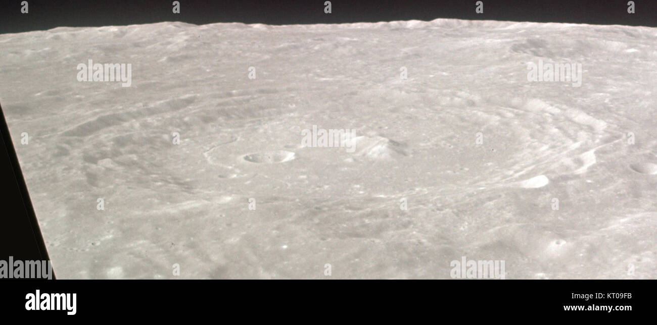 This image, captured by the Apollo 12 mission, presents an oblique view ...