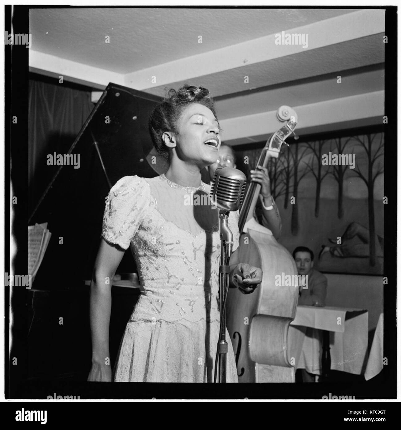 A portrait of jazz singer Maxine Sullivan taken at the Village Vanguard ...