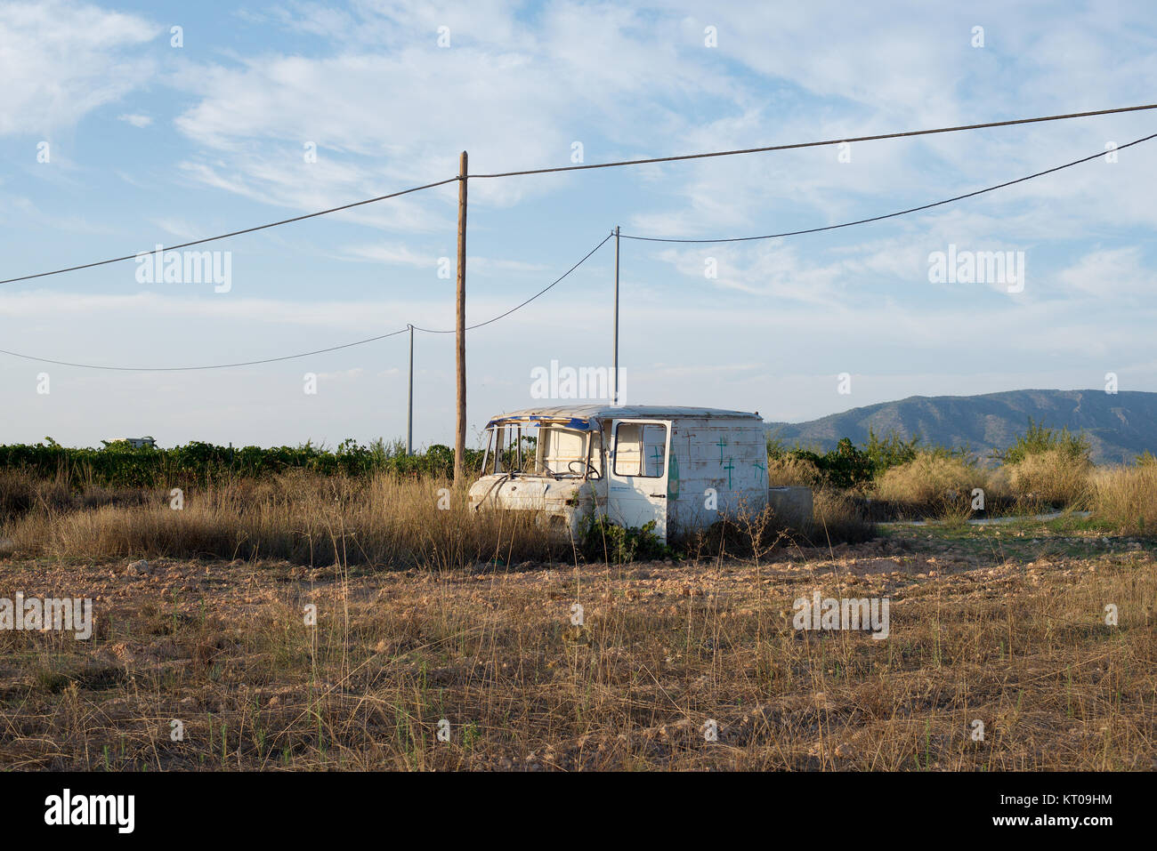 White van dumped in hi-res stock photography and images - Alamy