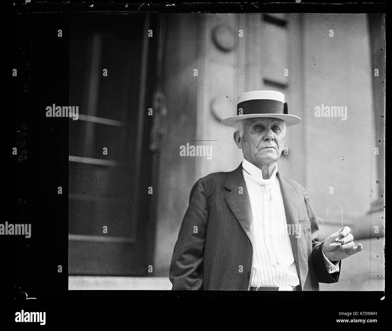 A historical portrait of Asa Candler, the American businessman and ...