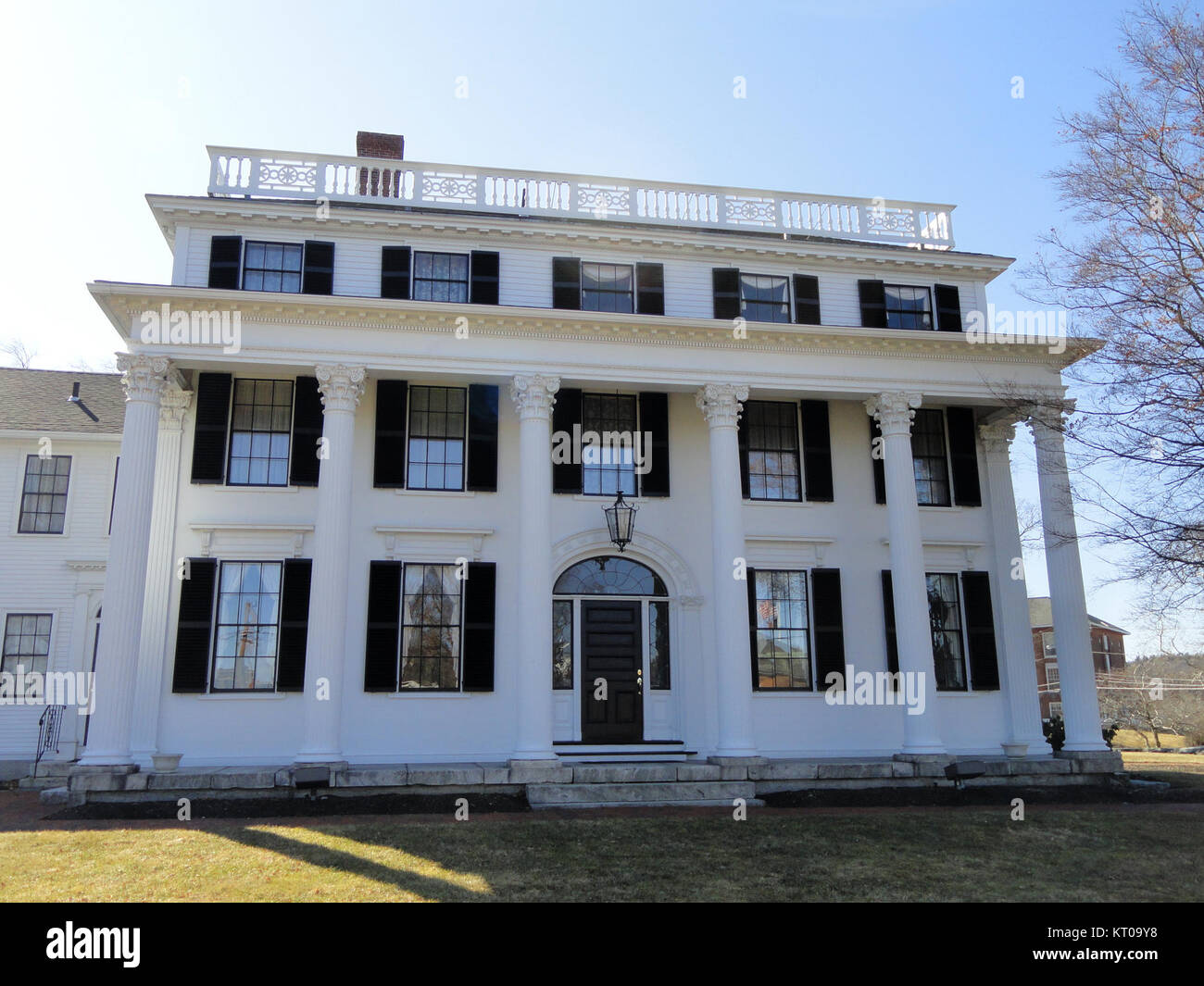 The Asa Waters Mansion in Millbury, Massachusetts, is a historic ...