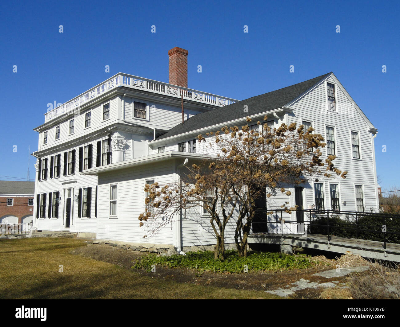 The Asa Waters Mansion in Millbury, Massachusetts, is a historic ...