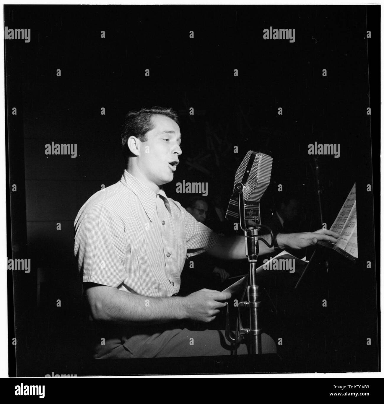 A portrait of Perry Como, the renowned American singer, taken in New ...