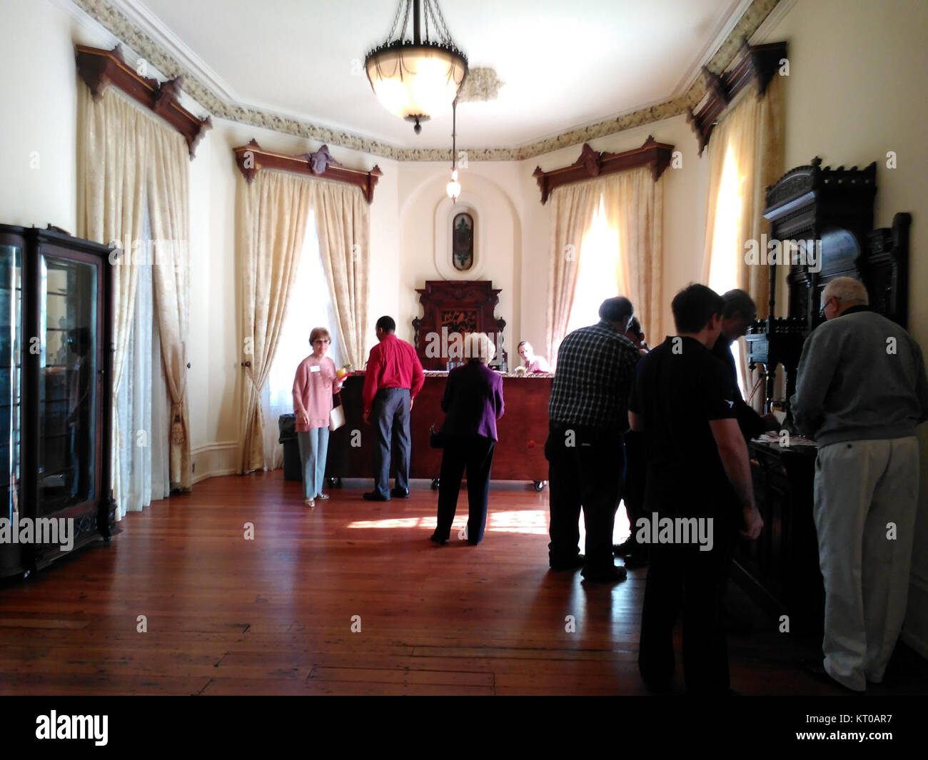 The interior of Ashton Ville, possibly a significant building or ...