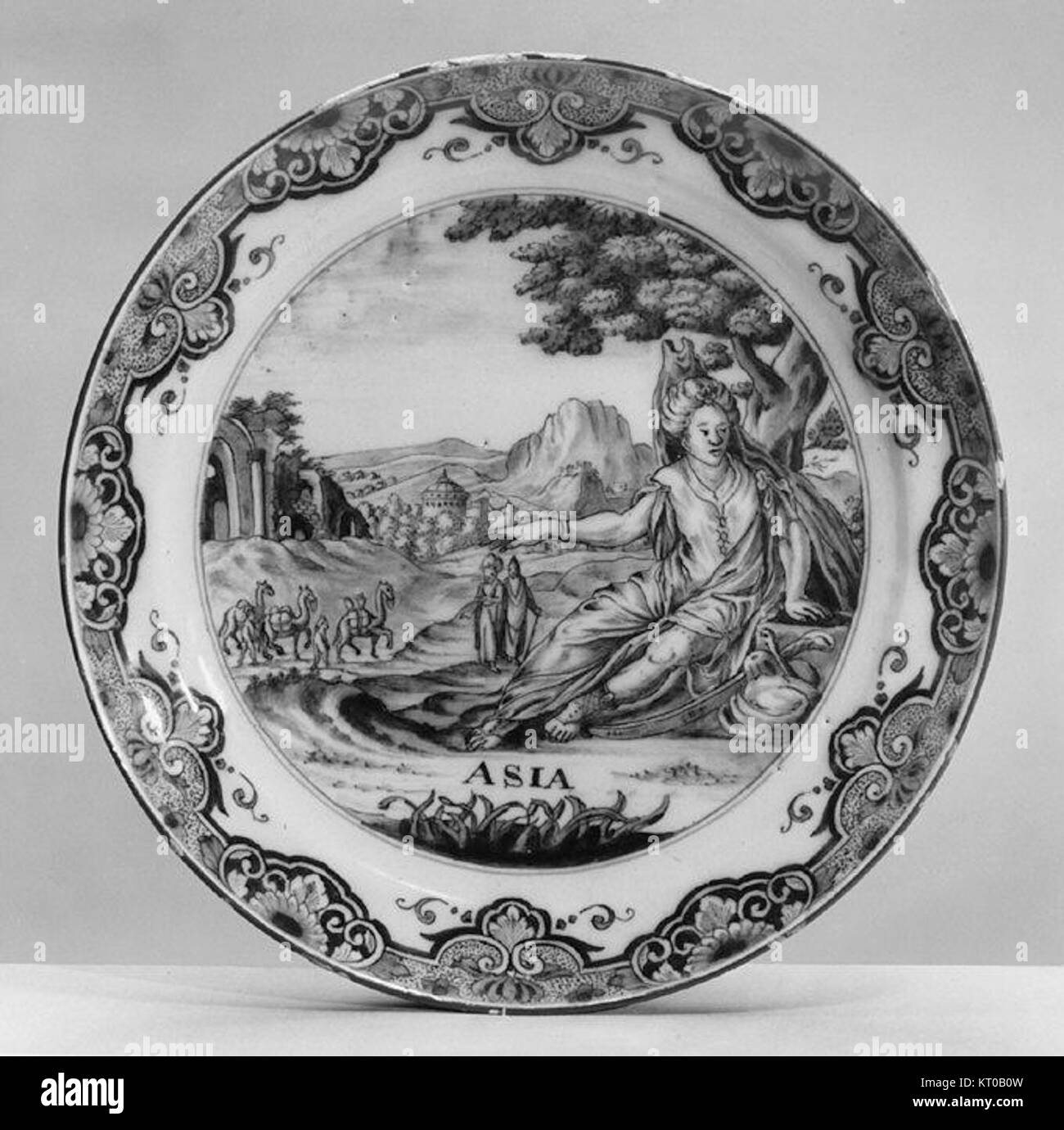 This artwork, titled 'Asia,' is part of a four-piece set and is housed ...