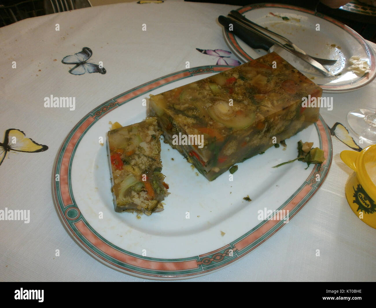 Aspic de Verduras is a French dish made from vegetables set in a ...