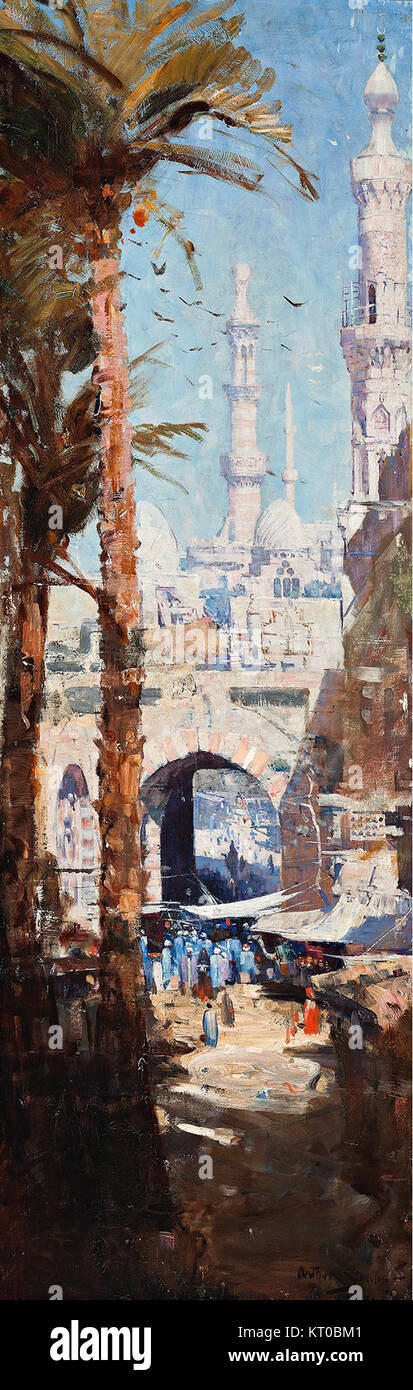 'Minarets, Cairo' is a painting by Australian artist Arthur Streeton ...