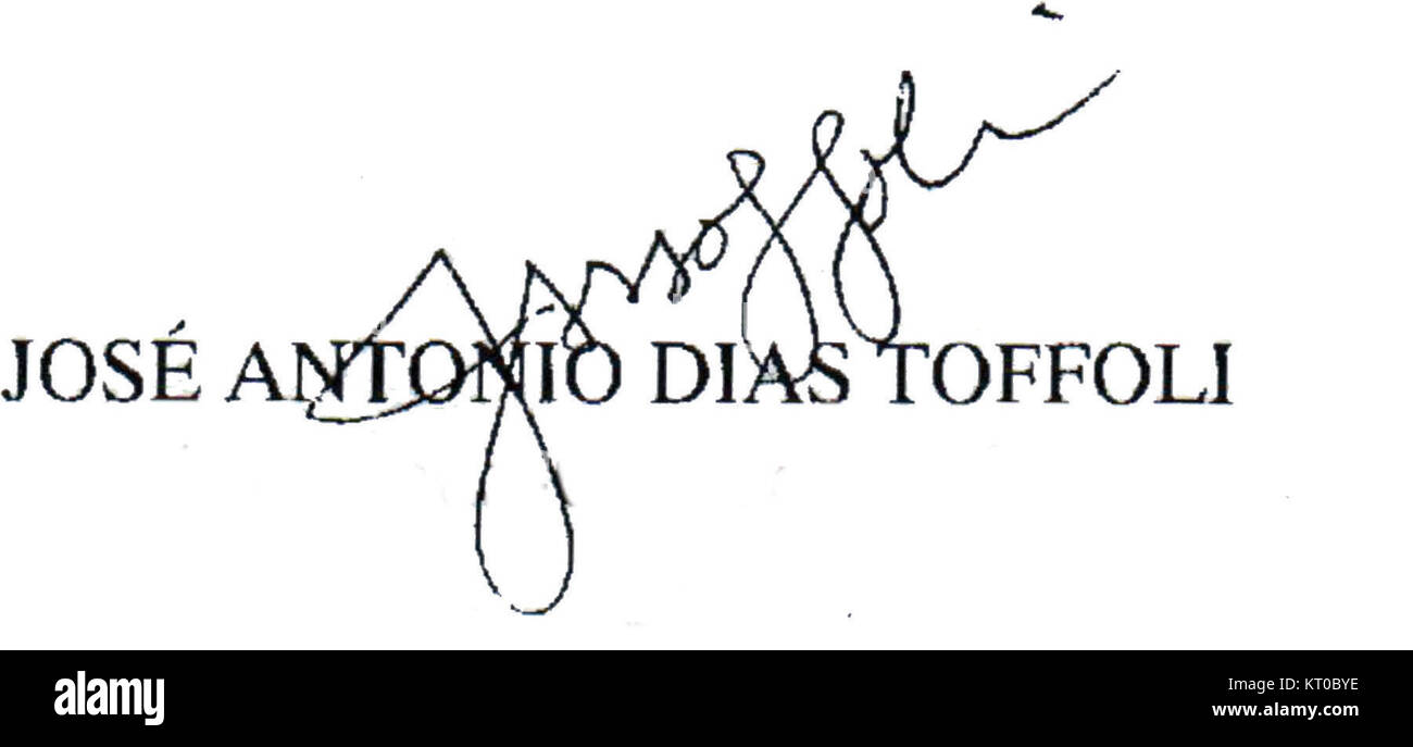 ASSINATURA JOSE ANTONIO, a signature of an important individual, often ...