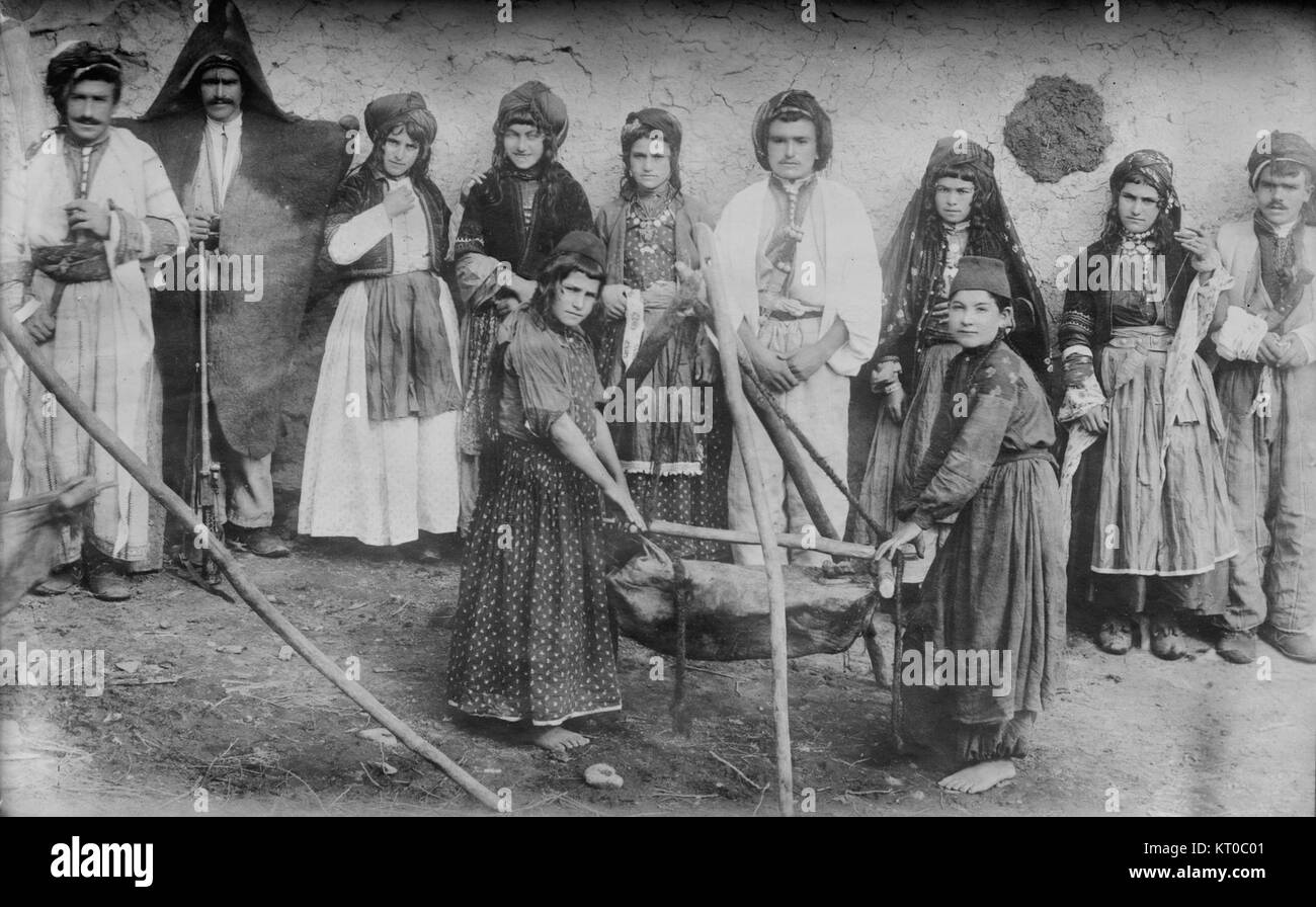 An Assyrian family in Maranah, a village in modern-day Iraq, is shown ...