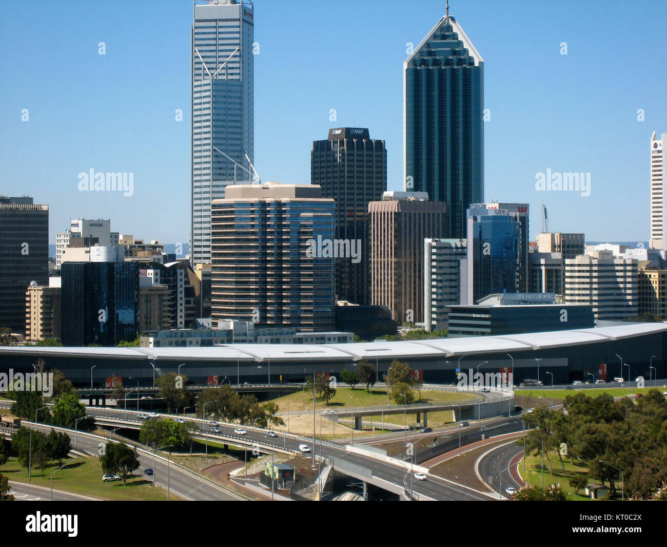 This image, 'As seen from Kings Park,' captures a scenic view from ...