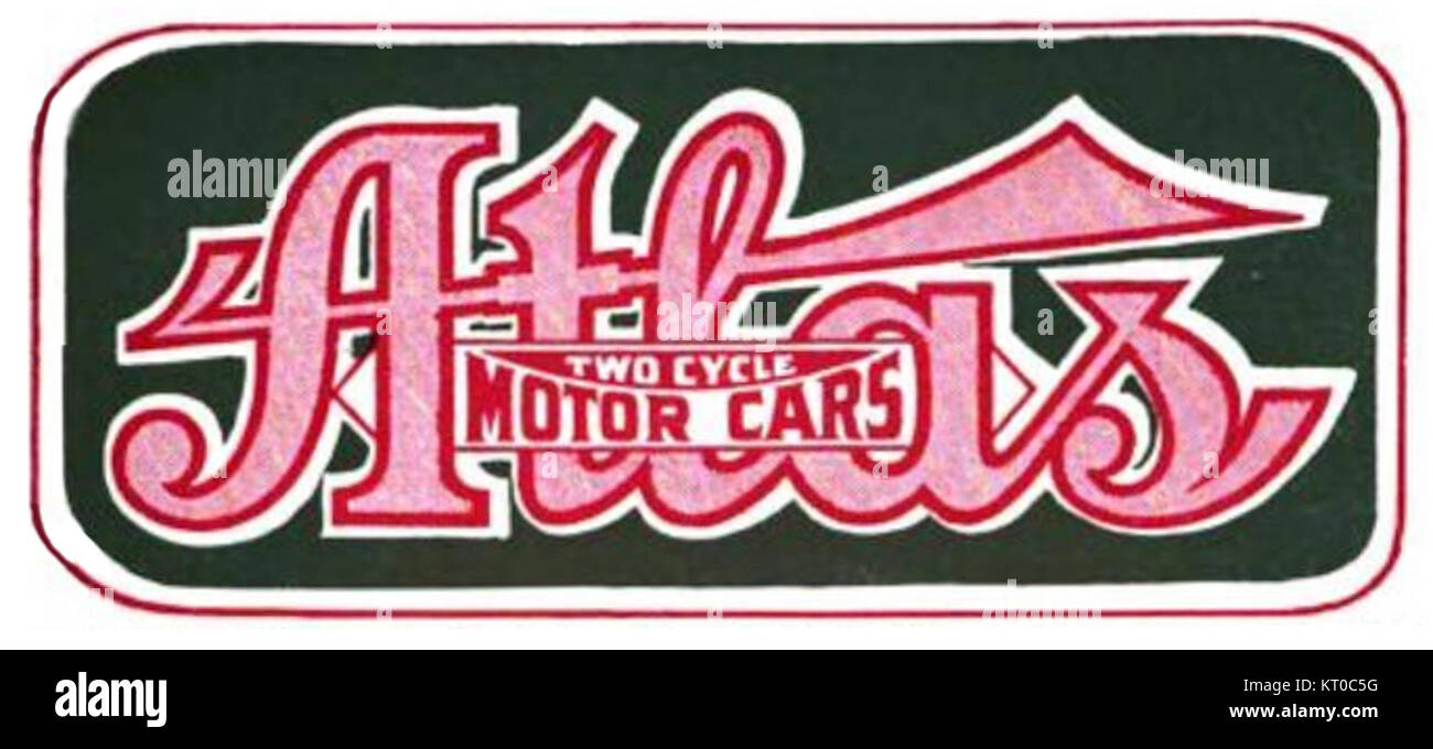 A 1909 Atlas motor, representing early motor vehicle technology and ...