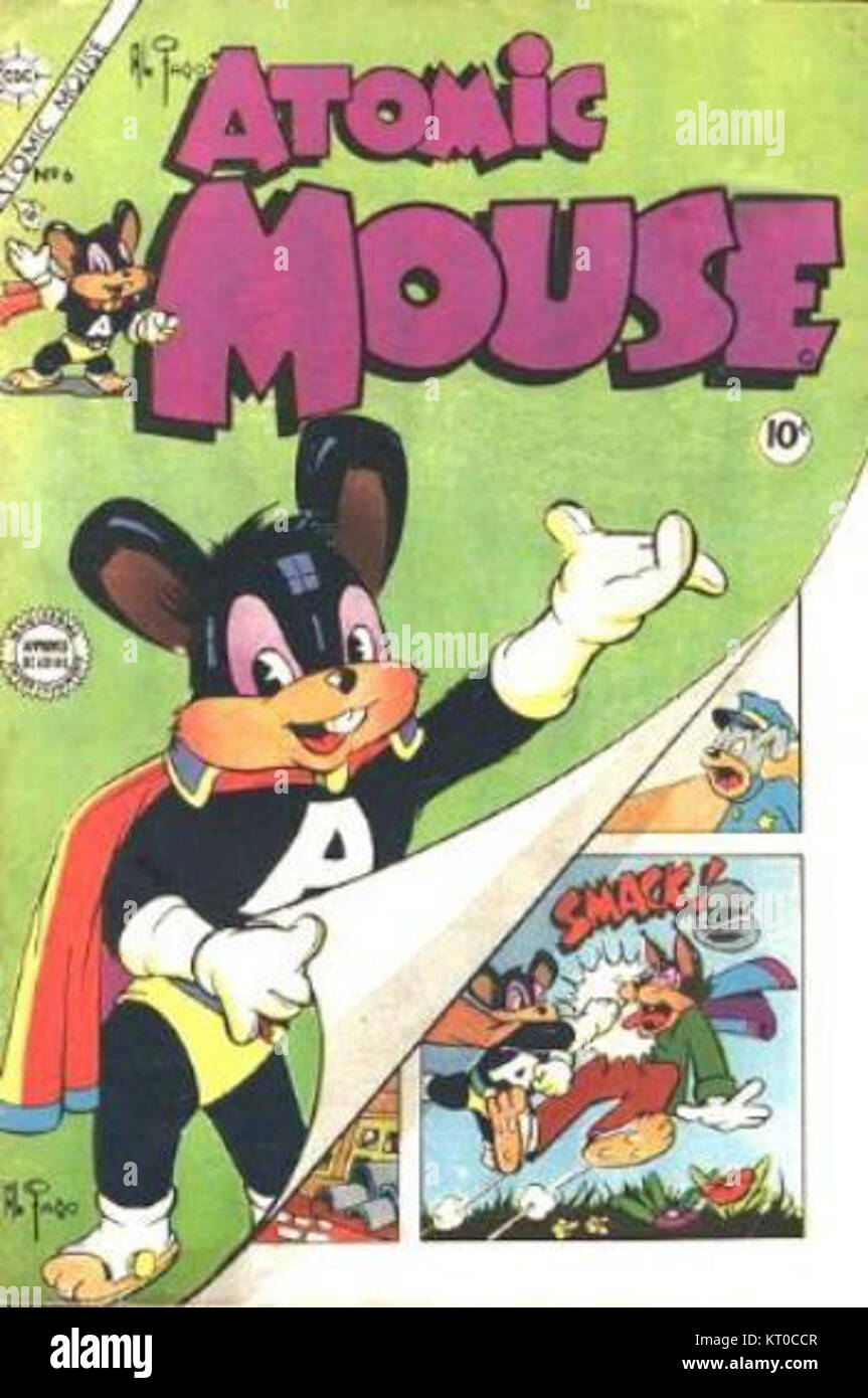 The cover of Atomic Mouse issue 6 features a dynamic illustration representing the popular comic ...