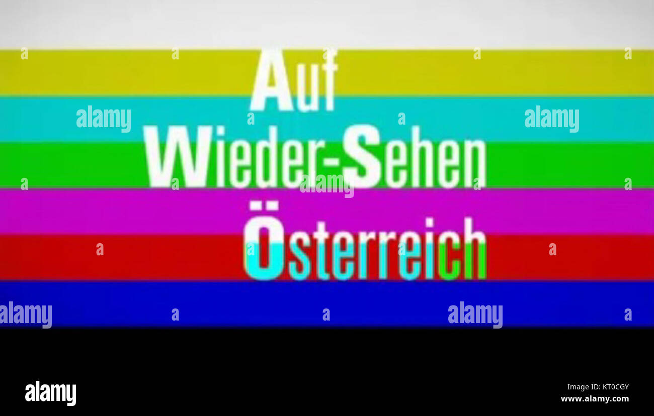 'Auf Wieder-Sehen Österreich' is a phrase meaning 'Goodbye Austria' in ...