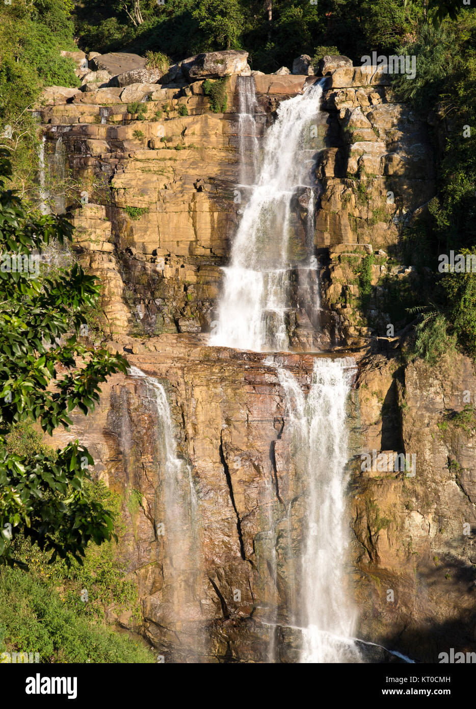 Waterfalls on Ramboda Oya river, Ramboda, Nuwara Eliya, Central ...