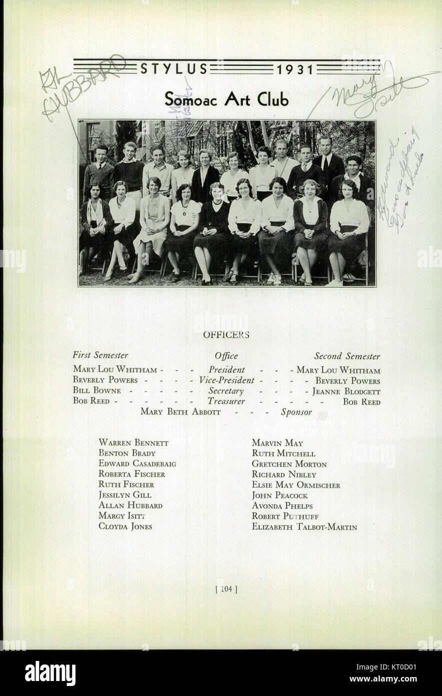 This historical photo depicts Avonda Maude Phelps at Glendale High ...