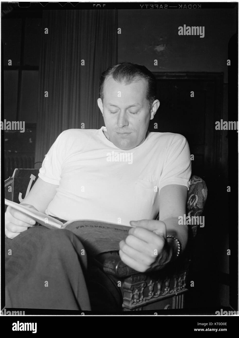A portrait of Vaughn Monroe, an American singer and bandleader, taken ...