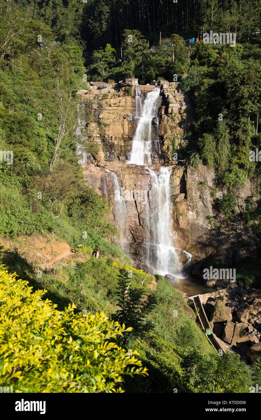Waterfalls on Ramboda Oya river, Ramboda, Nuwara Eliya, Central ...