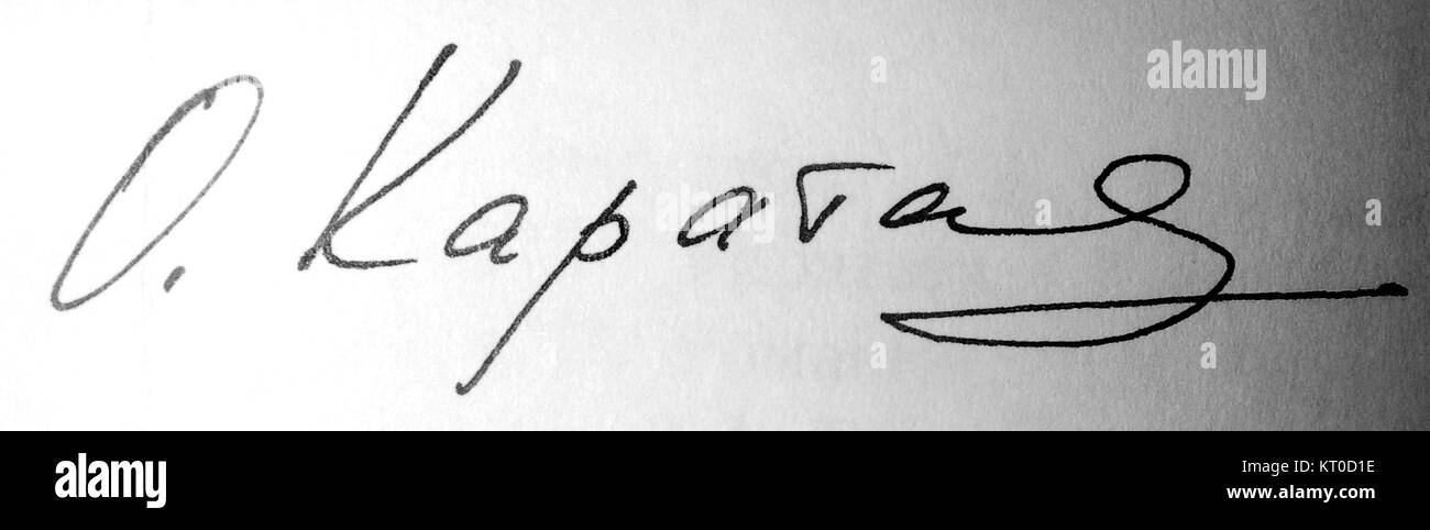 Avtograf hi-res stock photography and images - Alamy