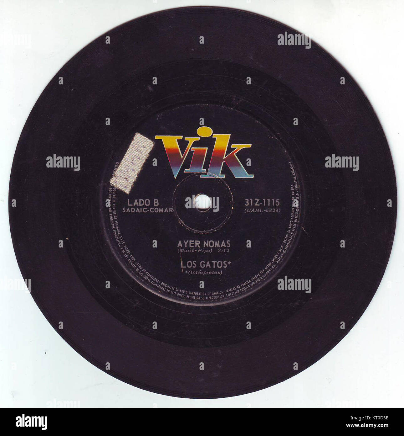 Ayer NomÃ¡s, a song by the Latin band Los Gatos, was released as a ...