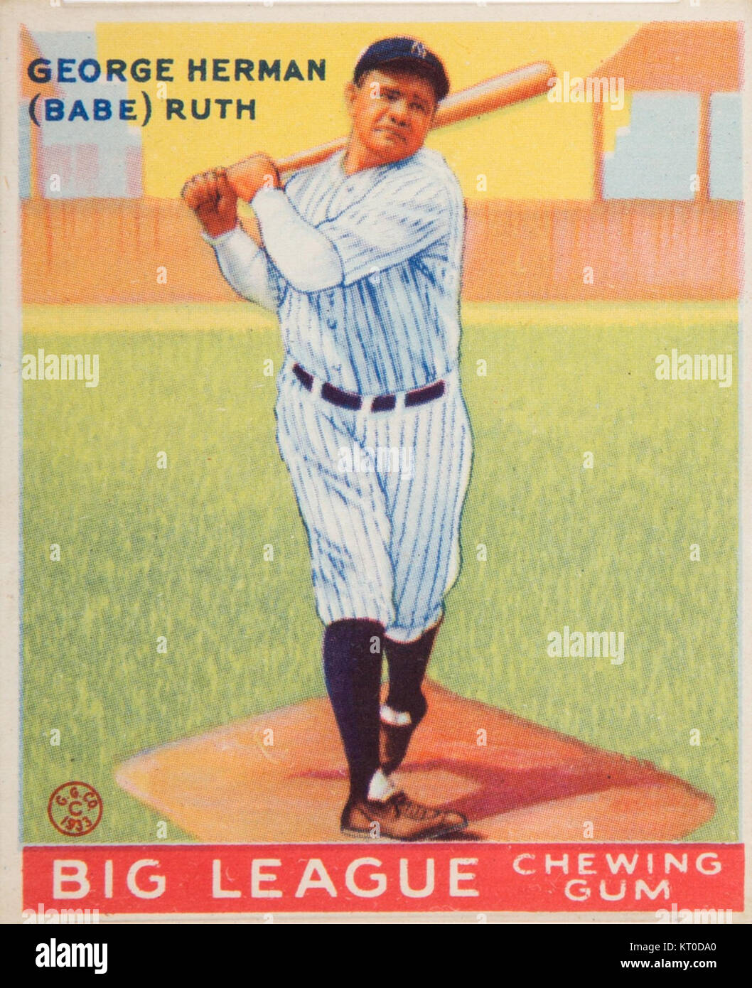 The Babe Ruth Goudey card is a famous trading card from 1933 that ...