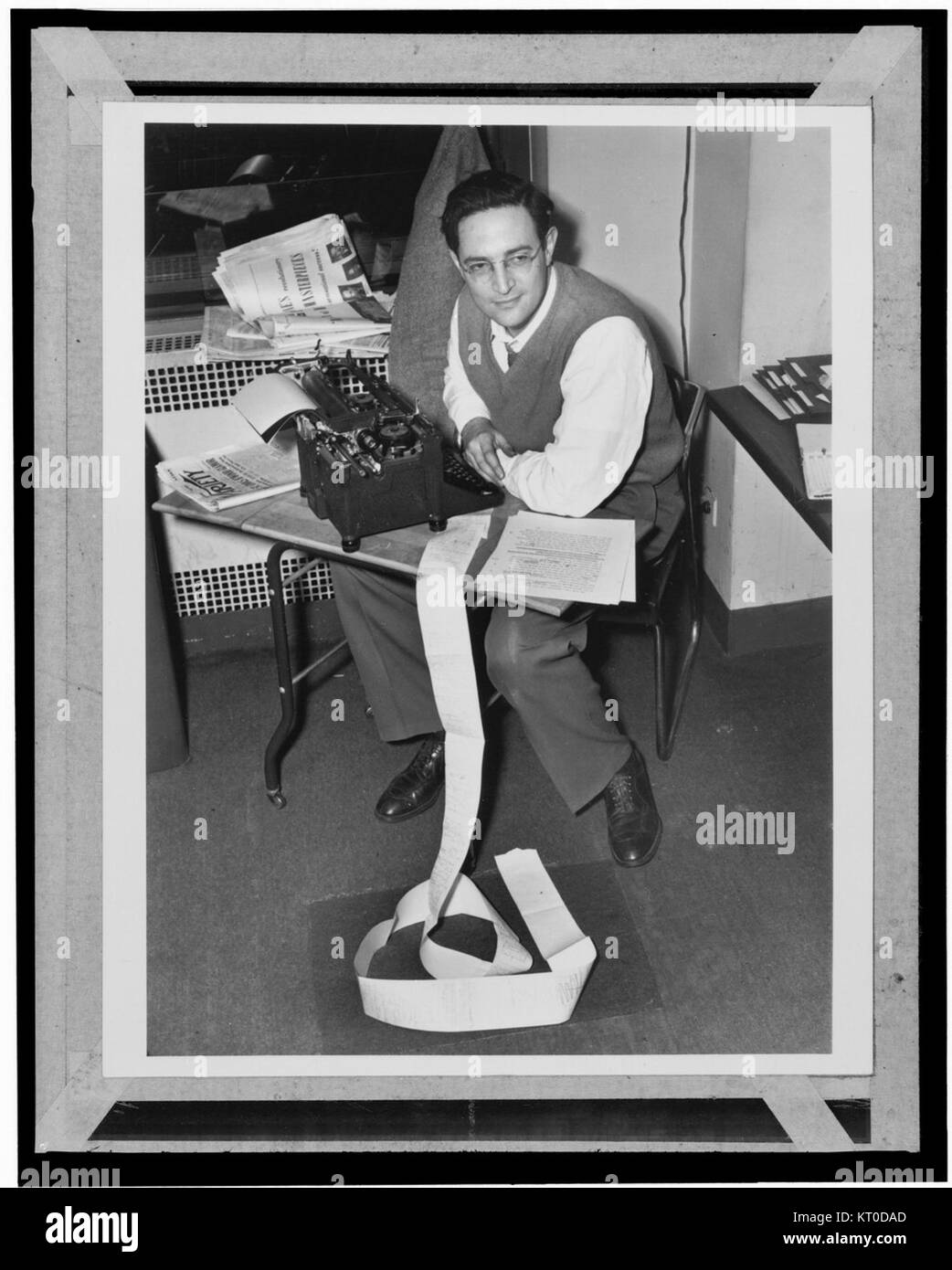 This portrait of William P. Gottlieb, a prominent American photographer ...