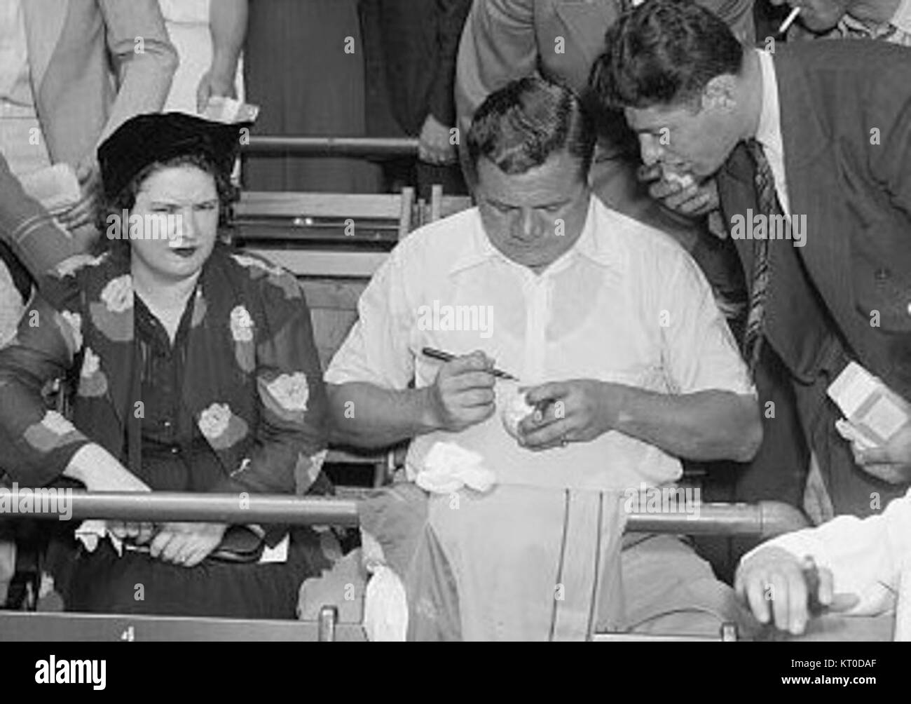 This iconic photograph of Babe Ruth from 1937 captures the legendary ...