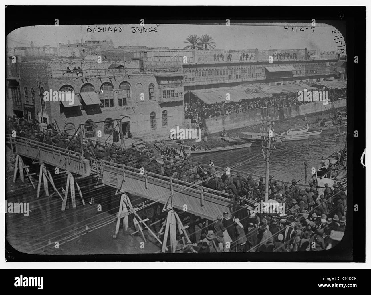 The Baghdad Bridge, shown in this image, is a key infrastructure ...