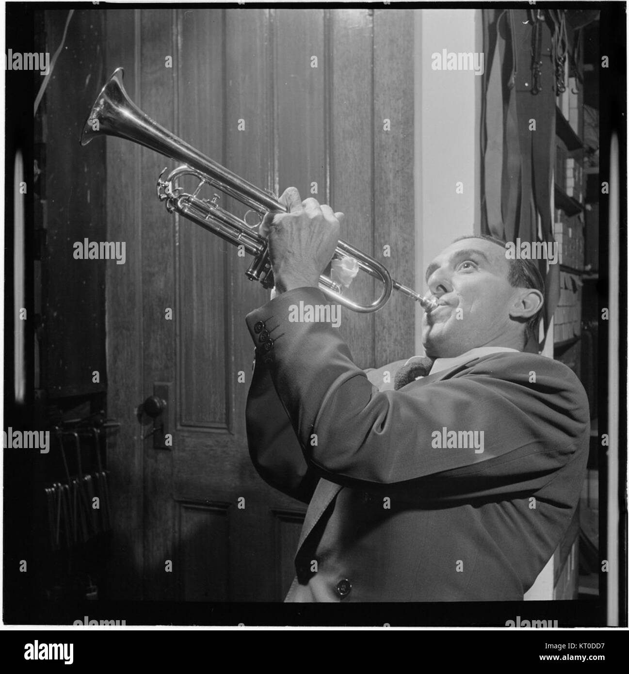 This portrait of jazz trumpeter Wingy Manone was taken by William P ...