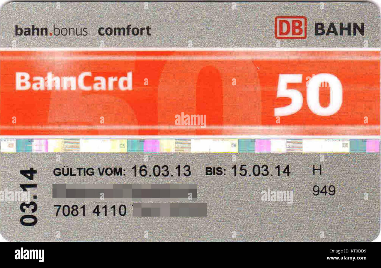 Bahncard 50 hi-res stock photography and images - Alamy