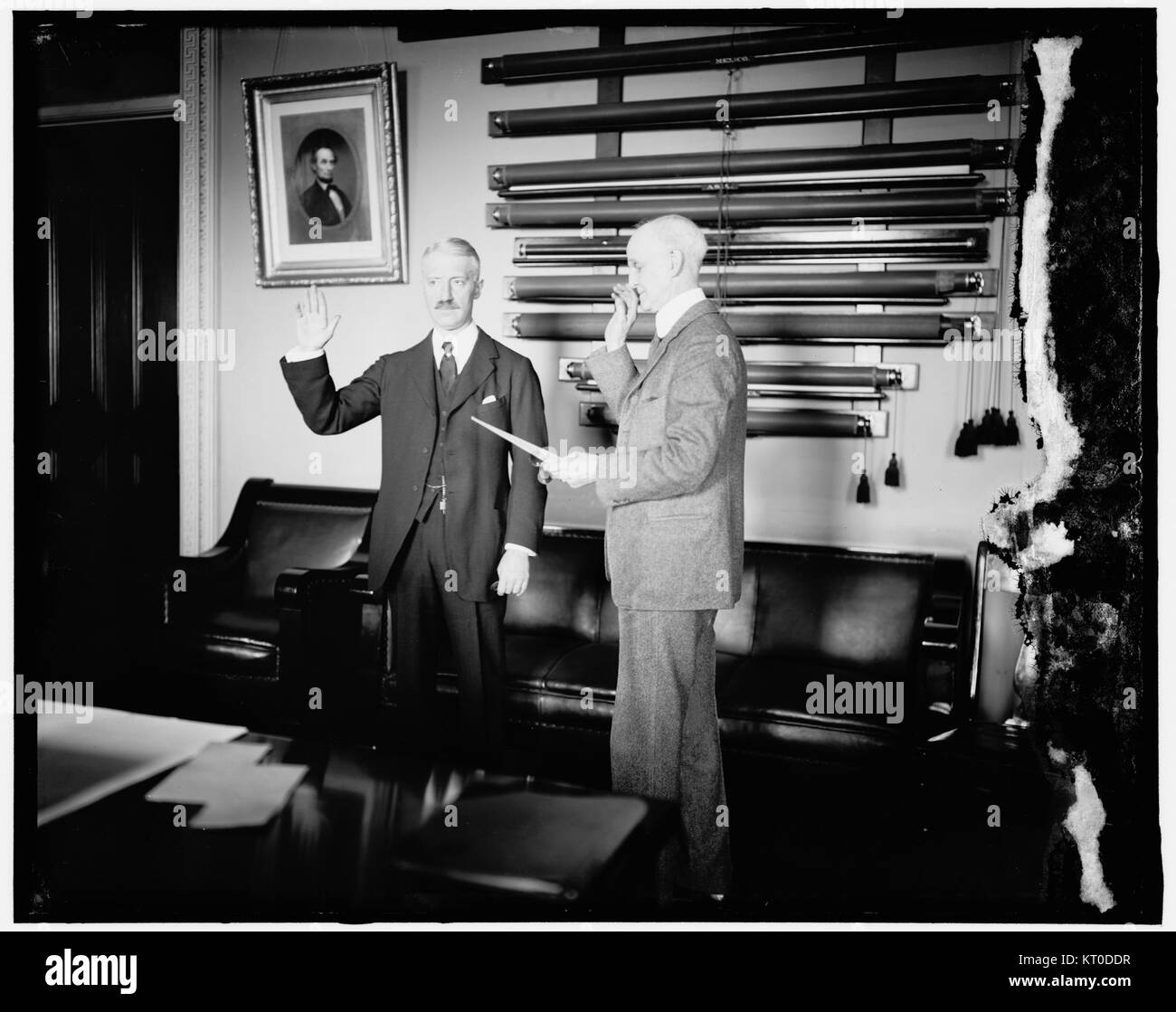 Bainbridge Colby Swearing In Stock Photo - Alamy