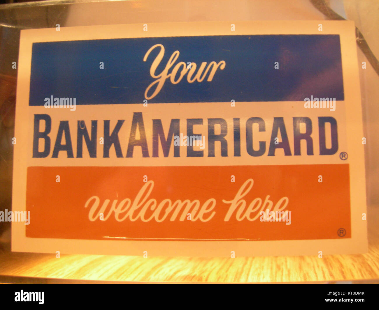 The BankAmericard sign represents a significant moment in the history ...