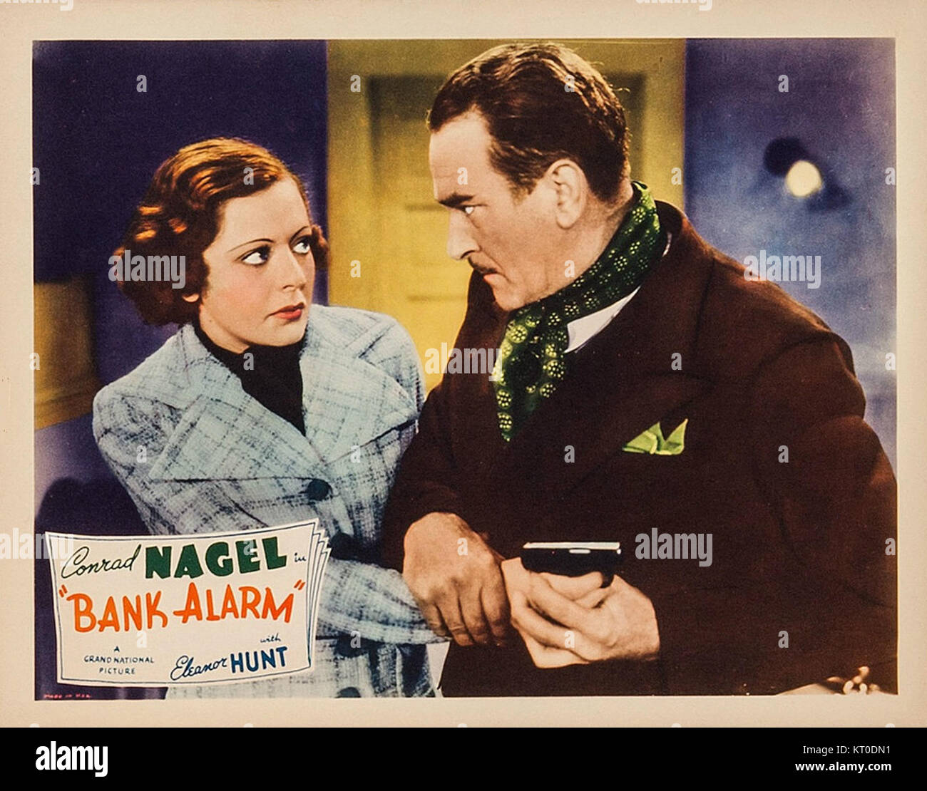Bank Alarm lobby card 2 Stock Photo - Alamy