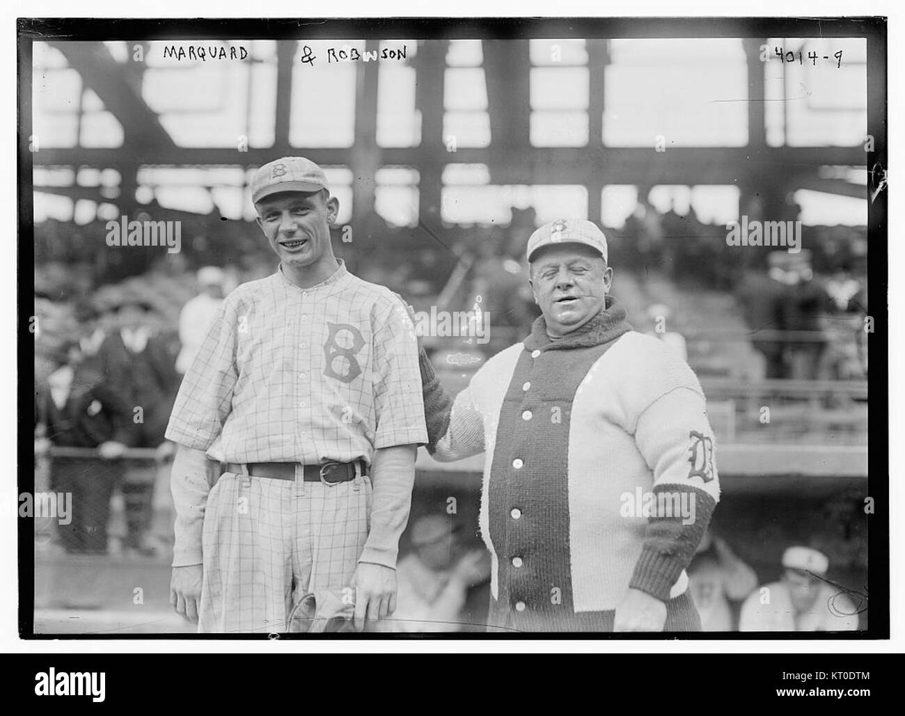 This image shows Rube Marquard and Wilbert Robinson, two baseball ...