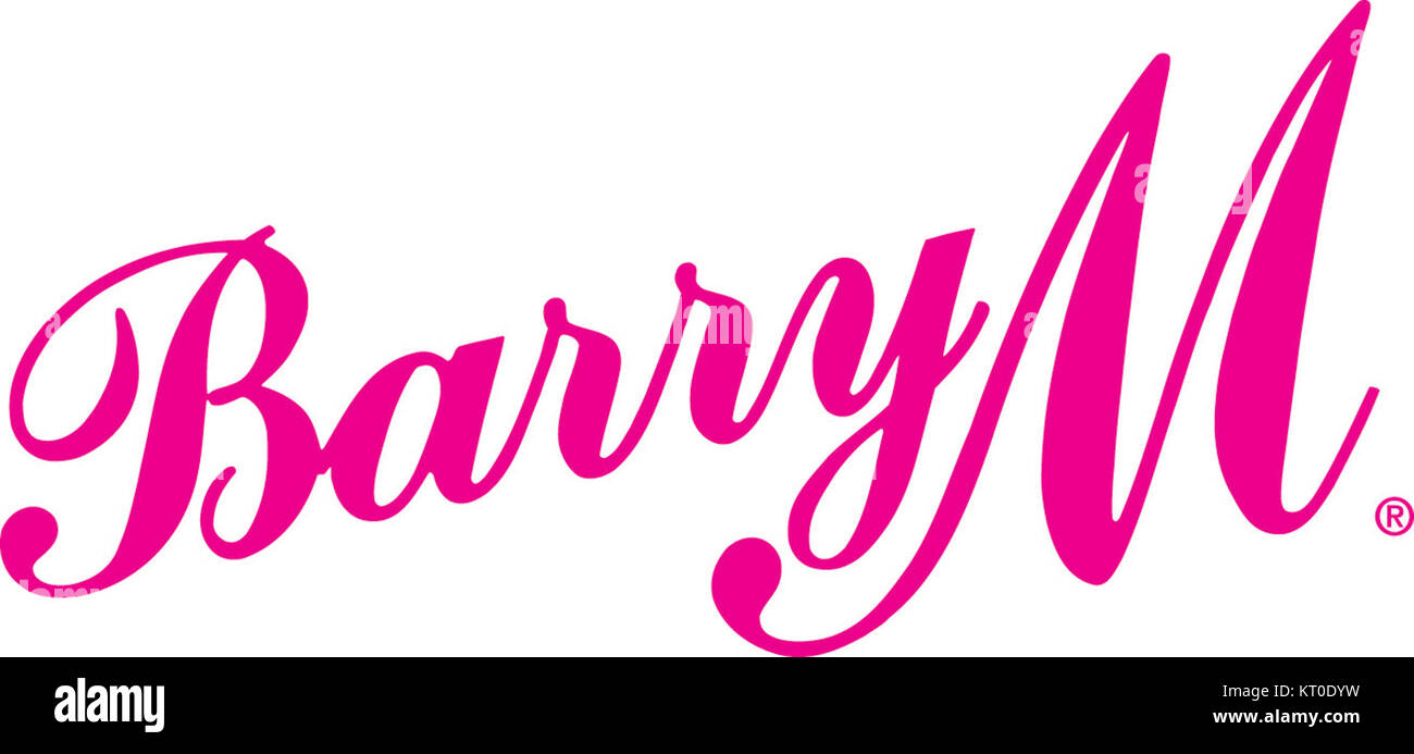 The Barry M logo in magenta is part of the branding for Barry M, a ...