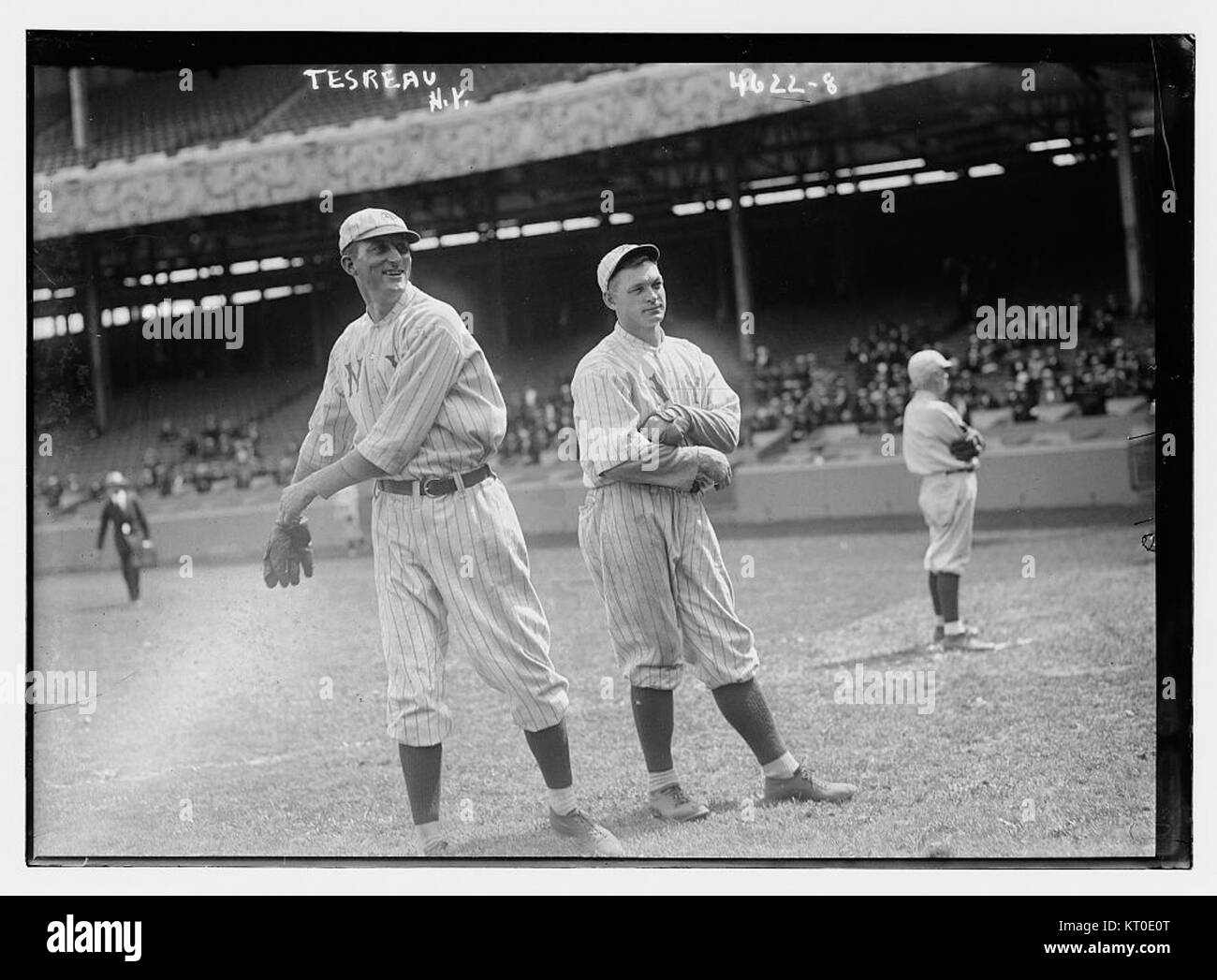 This image features Slim Sallee and Jeff Tesreau, two baseball players ...