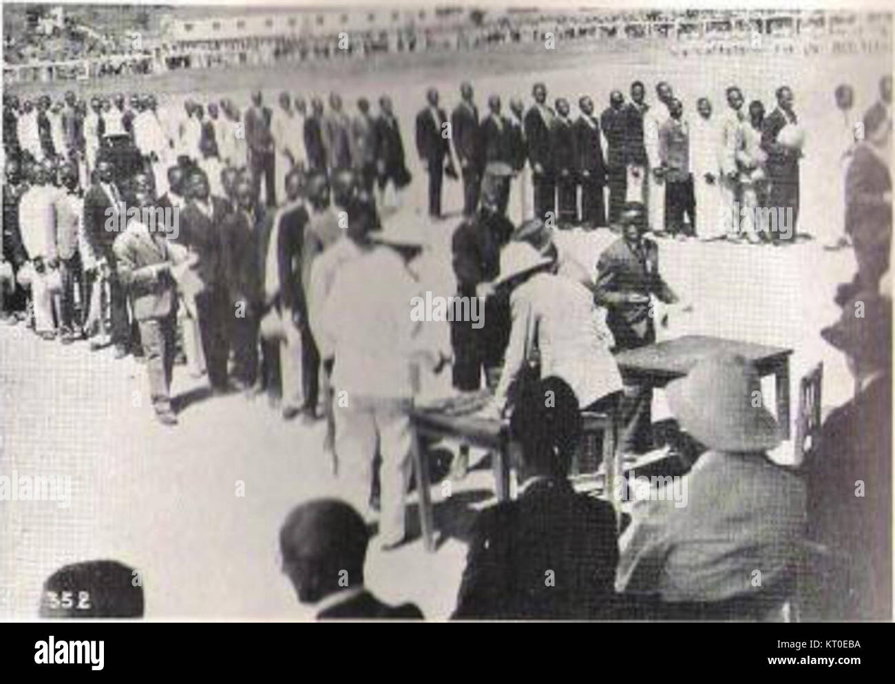 The Belgian Congo saw the enlistment of men for the Force Publique, the ...