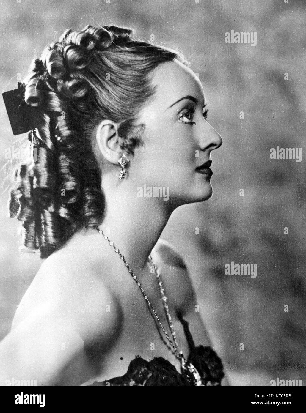 Bette Davis, an iconic American actress, is pictured here from 1938 ...