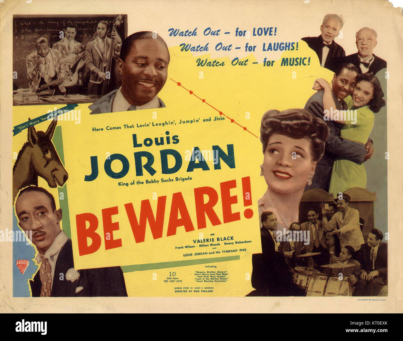 The poster for *Beware* (1946) advertises a suspenseful film from the ...