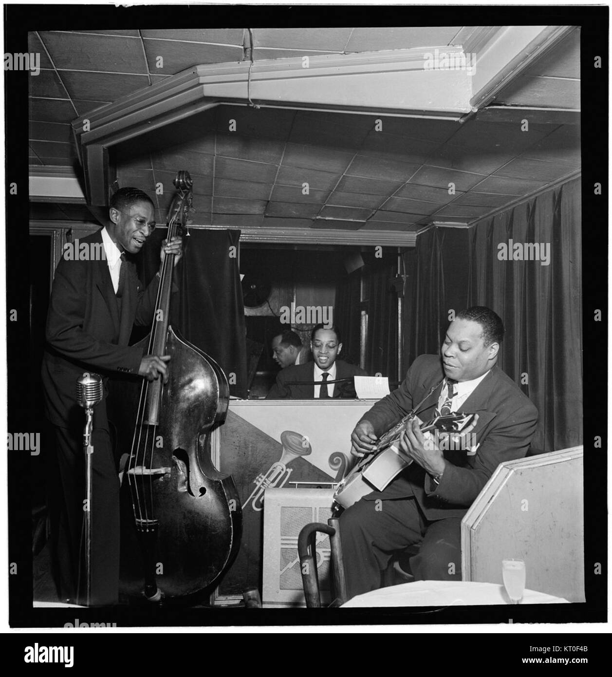 This image features jazz musicians Billy Taylor, Zutty Singleton, and ...