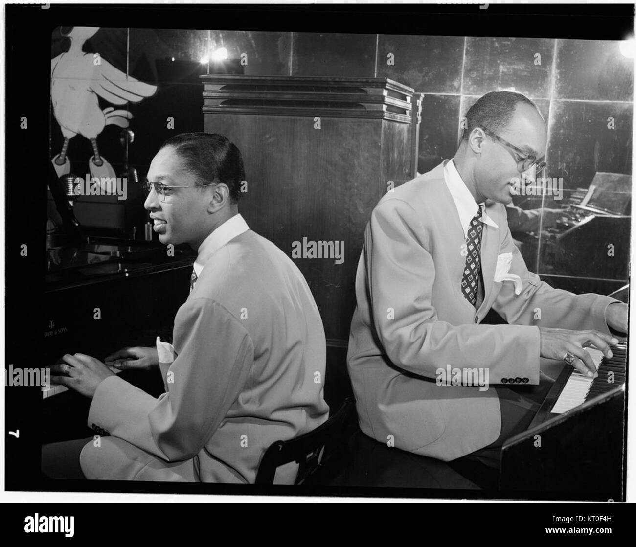 Billy Taylor, an American jazz pianist, and Bob Wyatt, a jazz musician ...