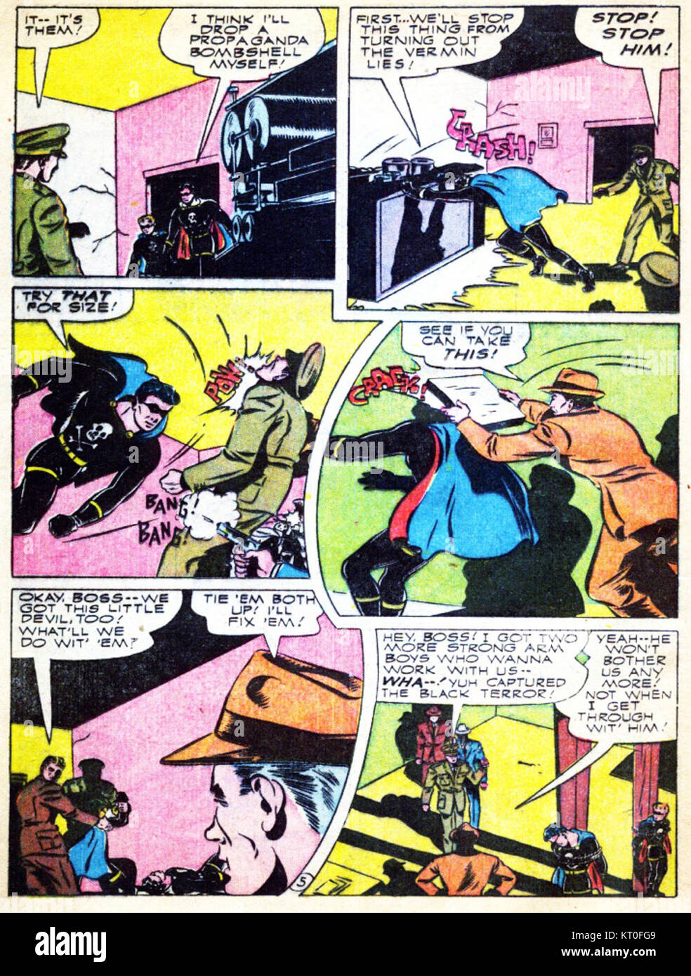 Black Terror is a comic book character known for his role in superhero ...