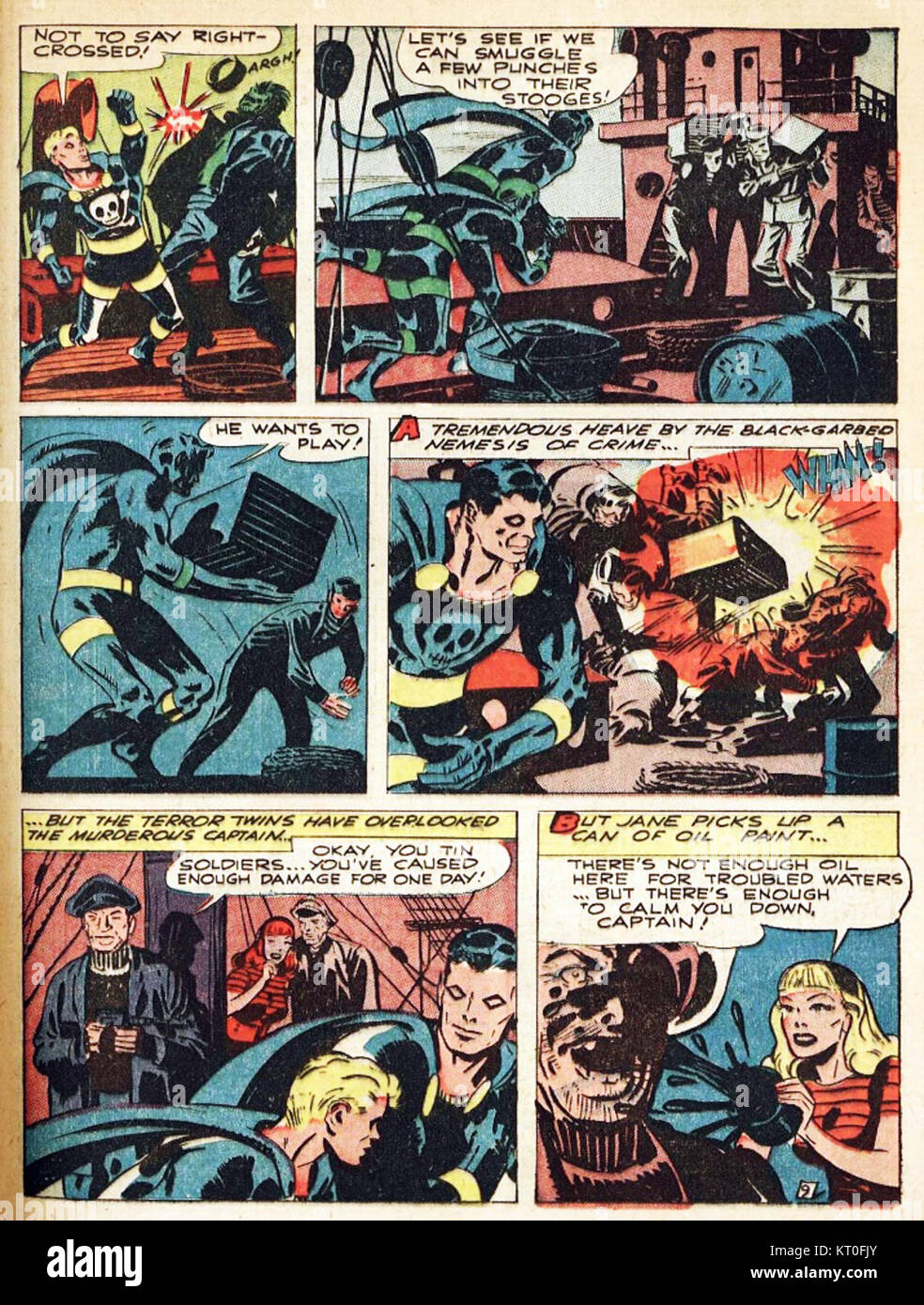 Black Terror was a comic book character created in the Golden Age of ...