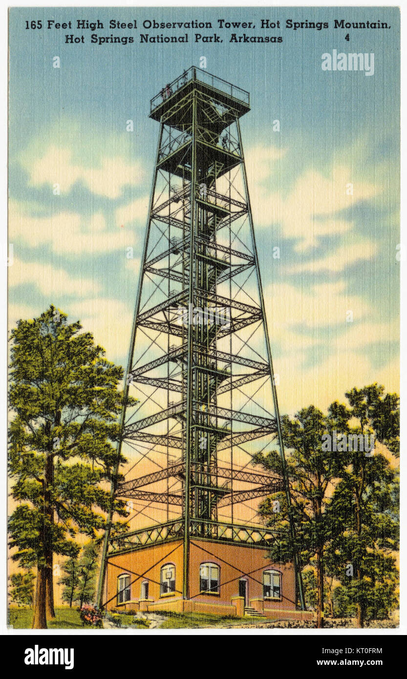 Hot springs mountain observation tower hi-res stock photography and ...